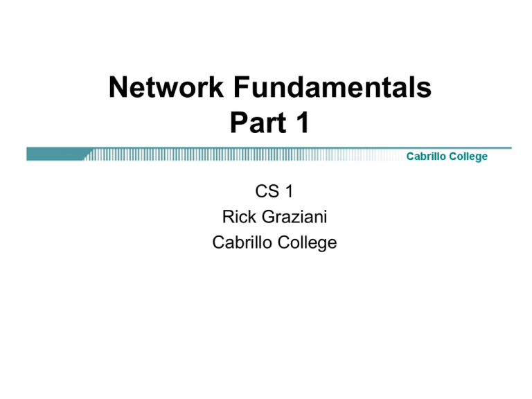 Networking The Internet Part 1