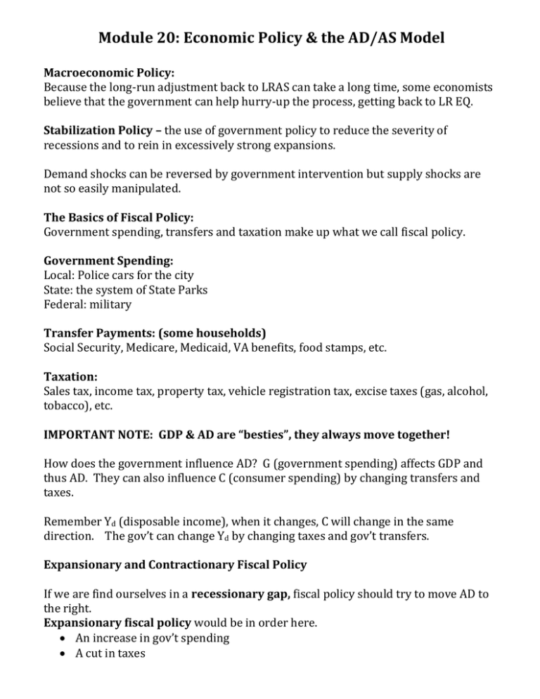 The Basics Of Fiscal Policy