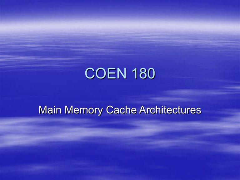 Power Point Presentation On Caching