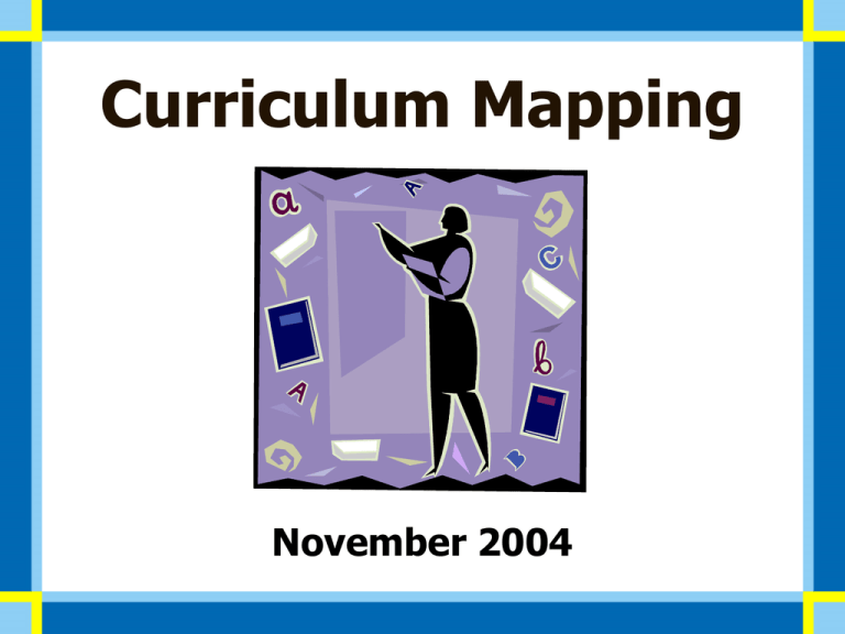 Curriculum Mapping BrockwayElementary Curriculum Mapping BrockwayElementary