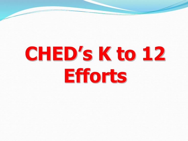 Will Adjustments Be Made In Time For The First Graduates Of K To 12 