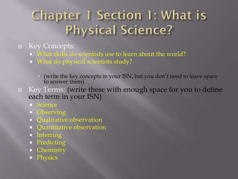 8th Grade Physical Science