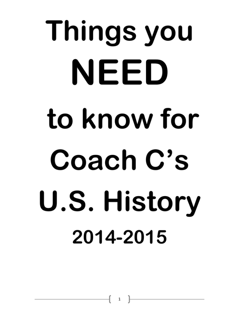 Things You Need To Know