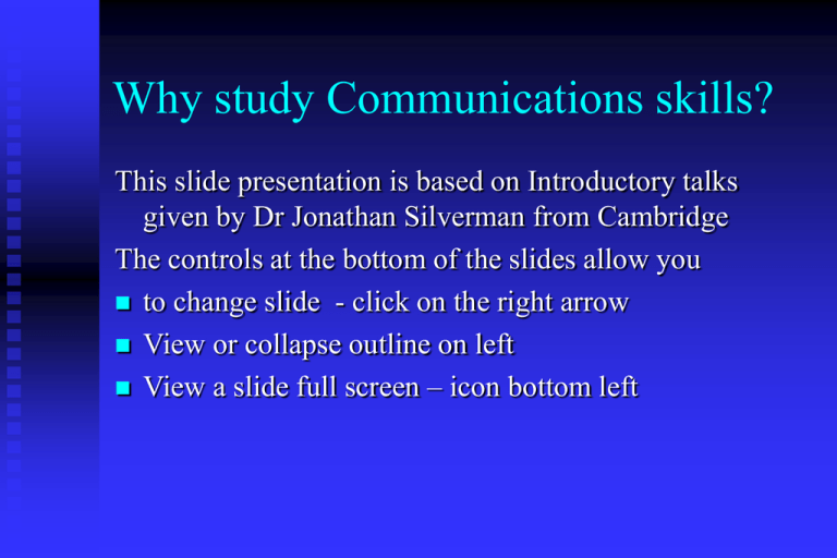 Why Study Communication Skills Why Study Communication Skills