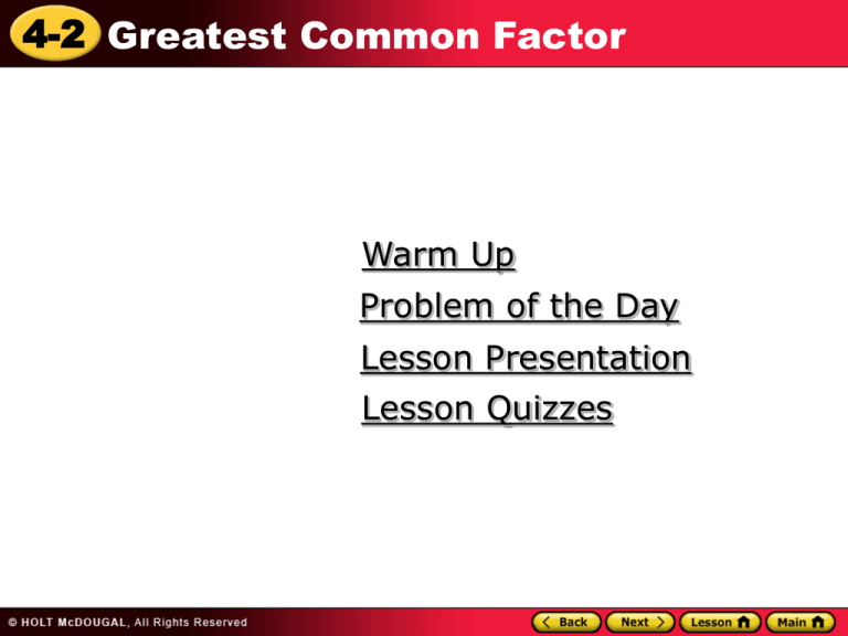I Can Find The Greatest Common Factor GCF I Can Find The Greatest Common Factor GCF