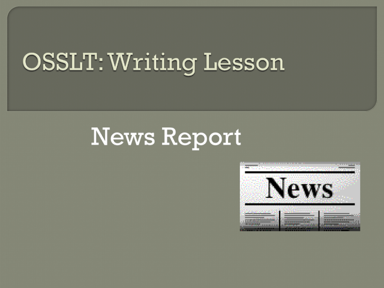 OSSLT Writing Lesson