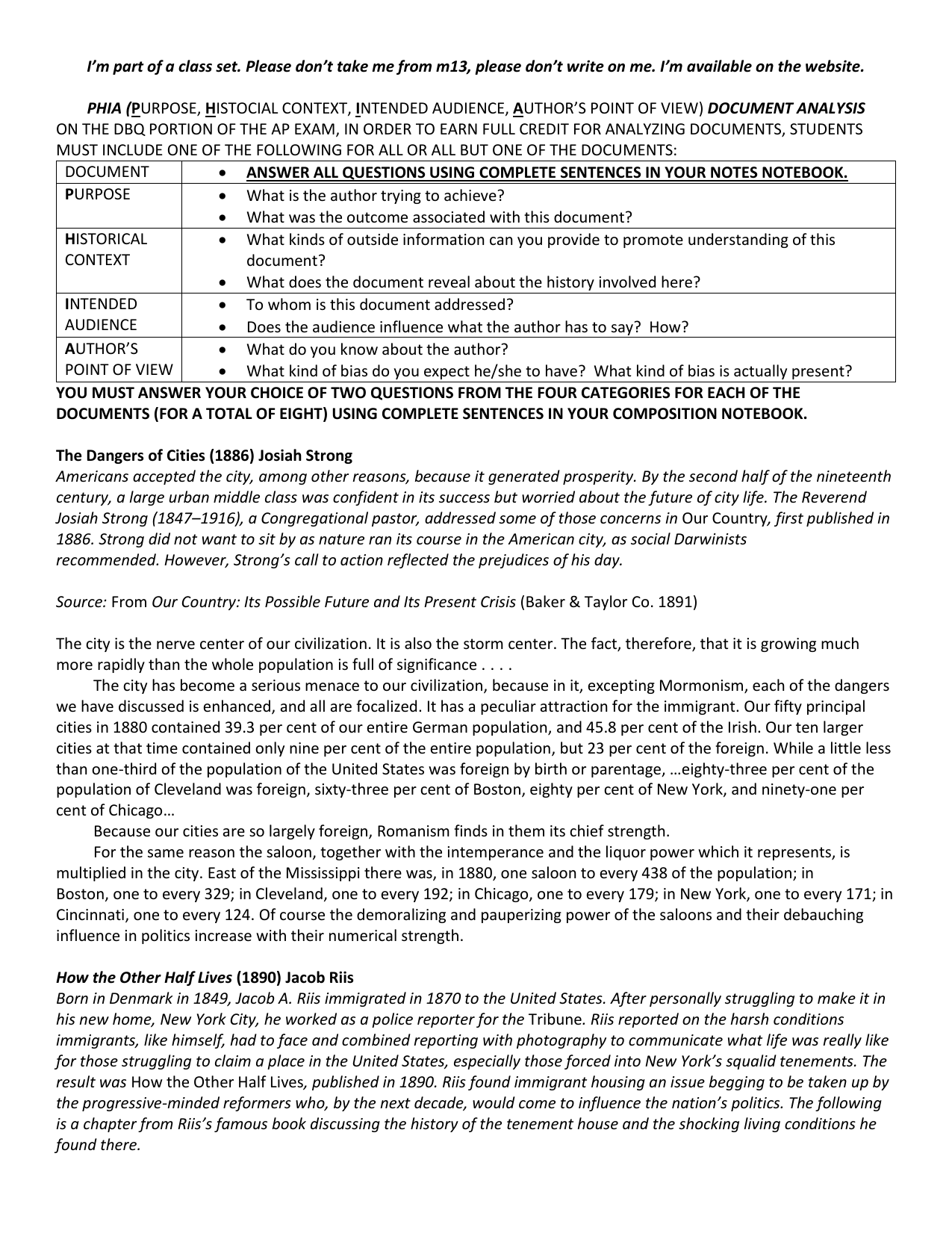 Document Analysis