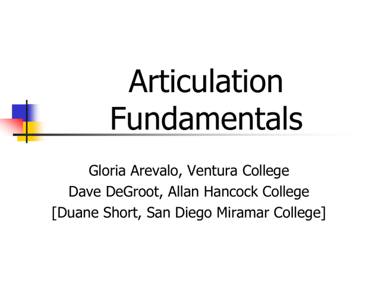 Articulation Is
