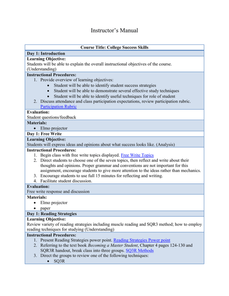Instructor s Manual