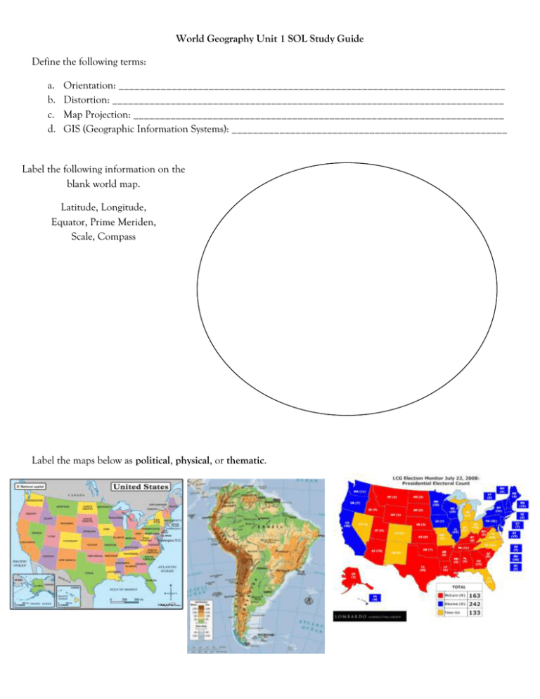 SOL Review Packet 1A SOL Review Packet 1A