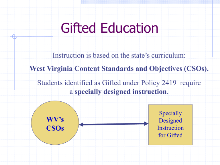 Differentiated Instruction West Virginia Department Of Education