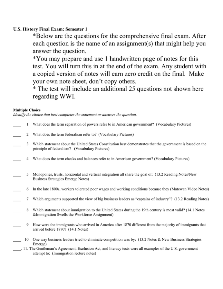 Study Guide Study Guide