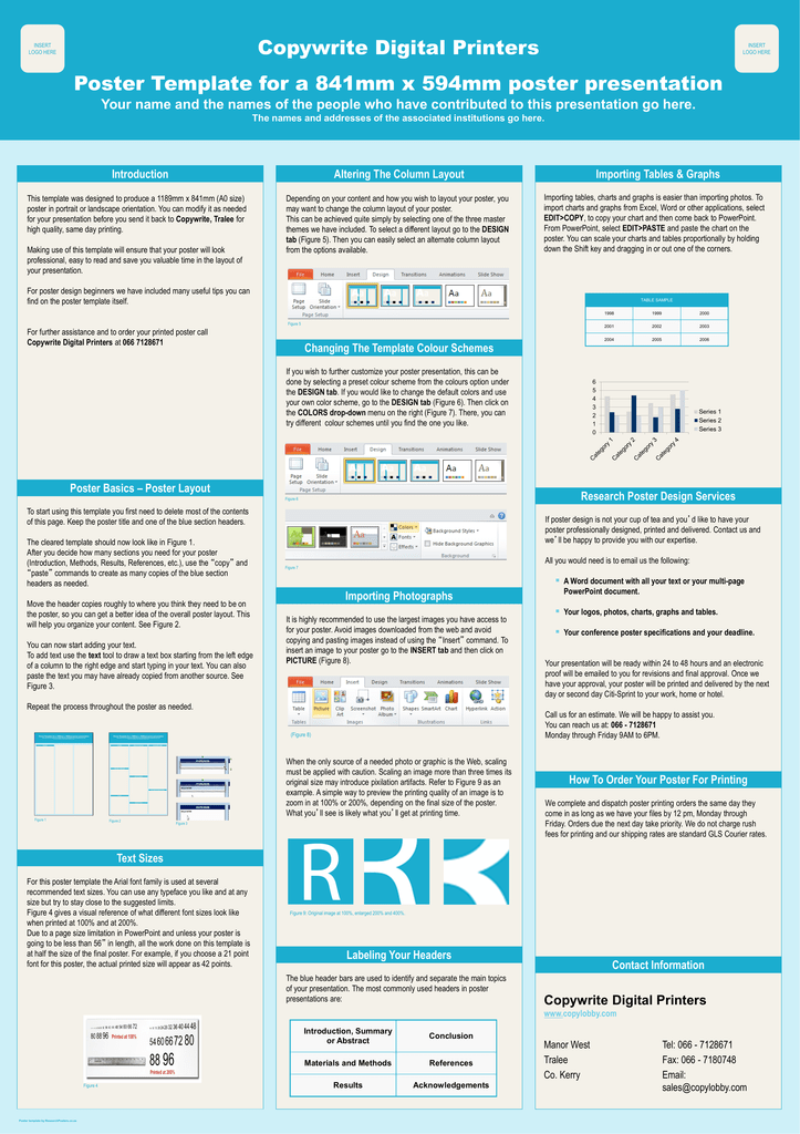 8 A1 Poster Template Powerpoint Template Free Download