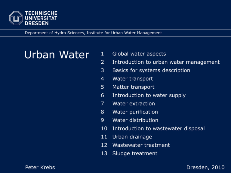 5 Introduction to water supply