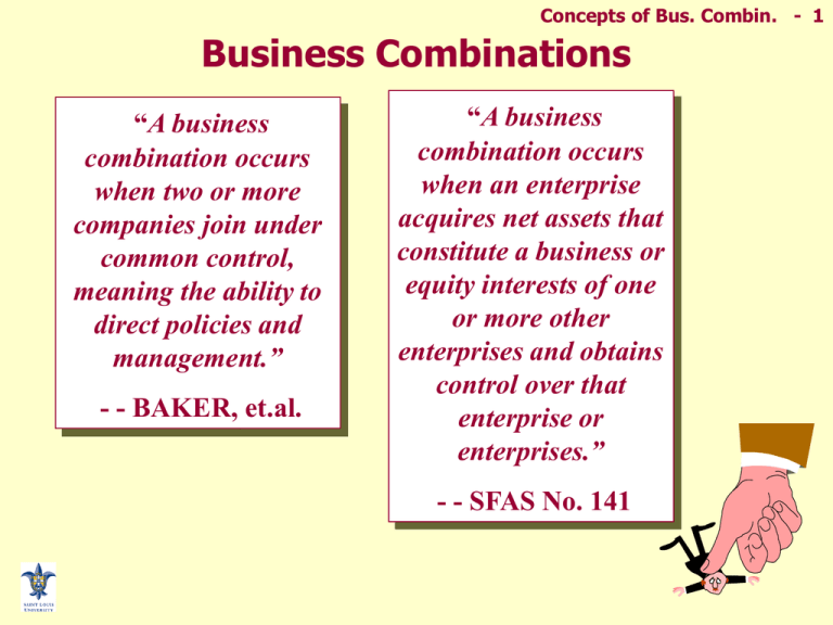 Concepts of Bus. Combin