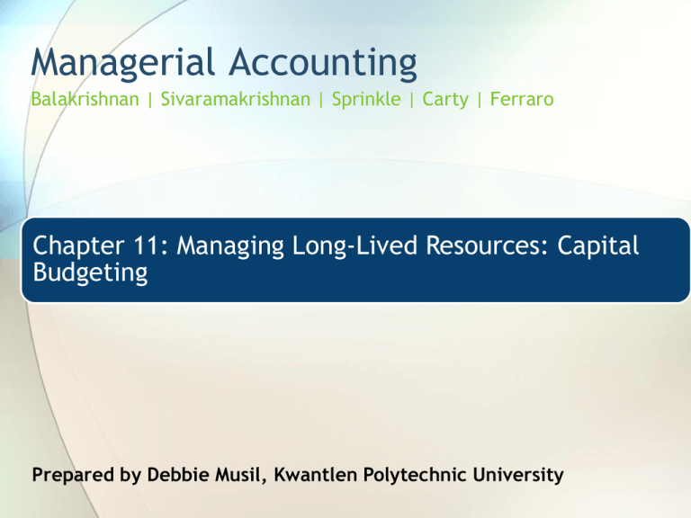 LO3 Apply Discounted Cash Flow Techniques