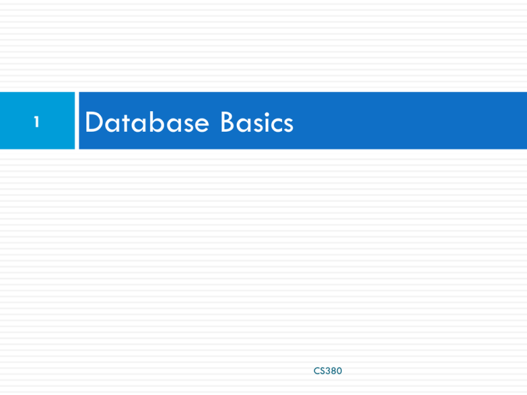 Designing A Web Database