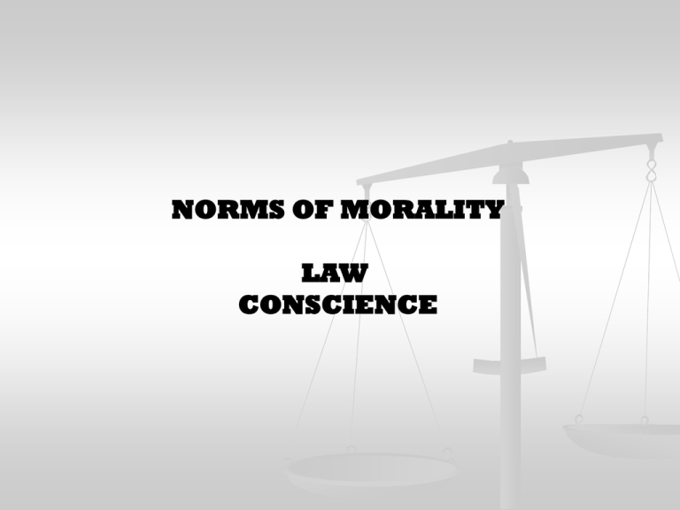 6 Latest norms of morality