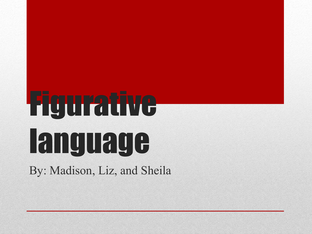 Figurative Language