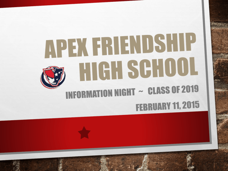 File Apex Friendship High School File Apex Friendship High School