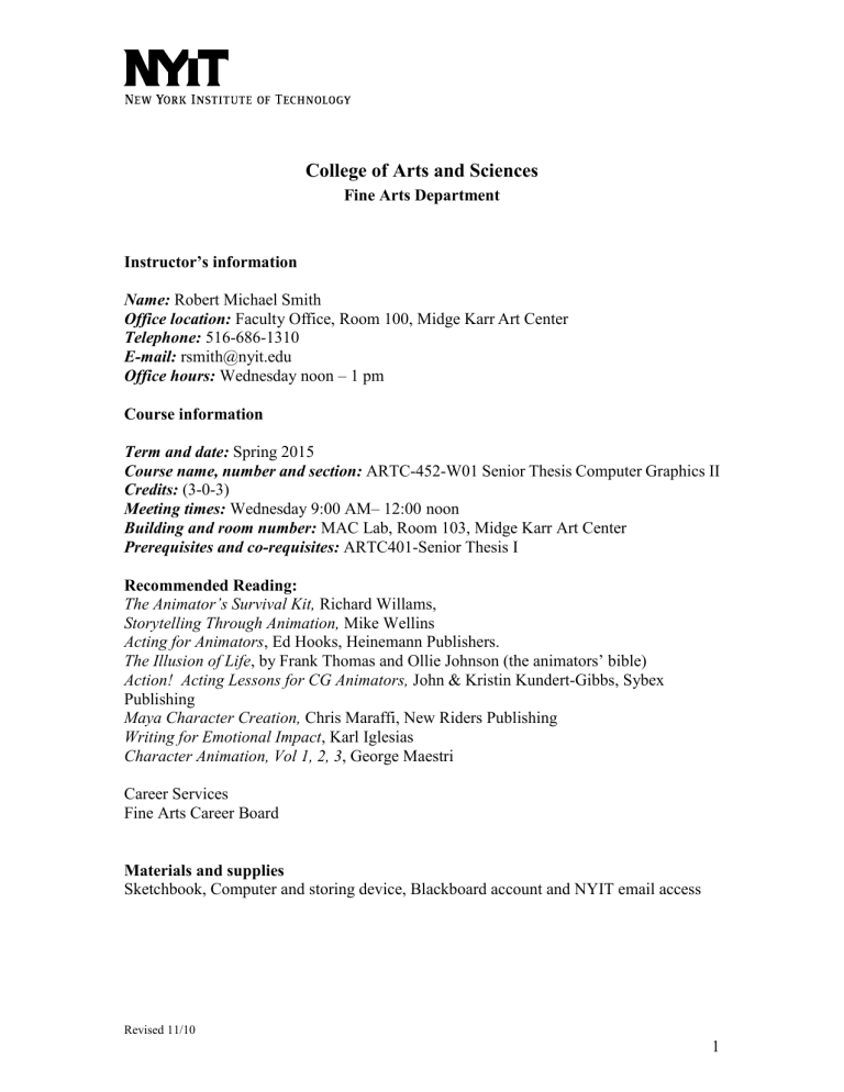 DRAFT OF COURSE OUTLINE TEMPLATE