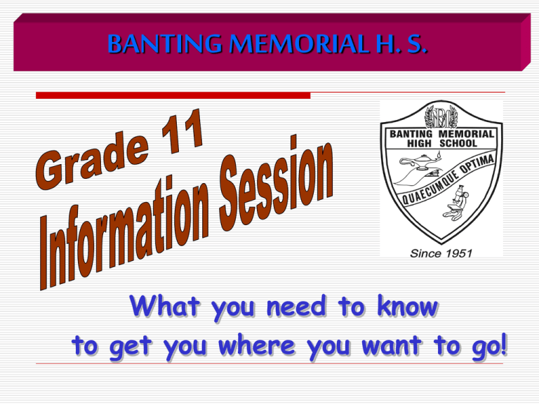 Post Secondary Options Post Secondary Options