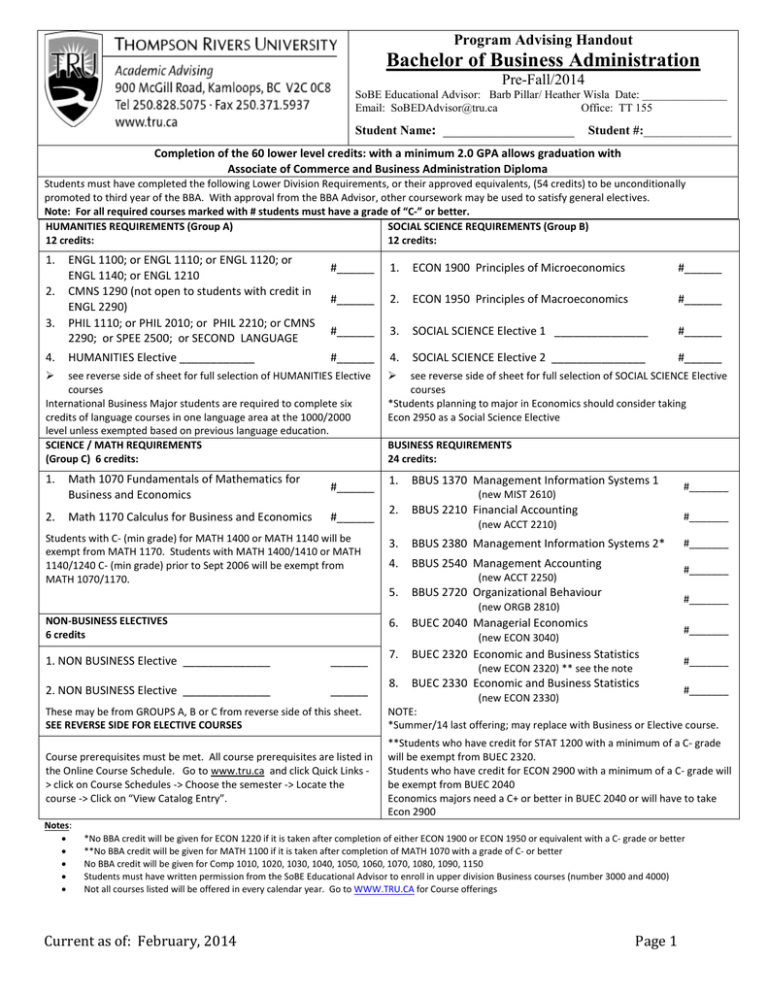 Sciences and Mathematics: GROUP C