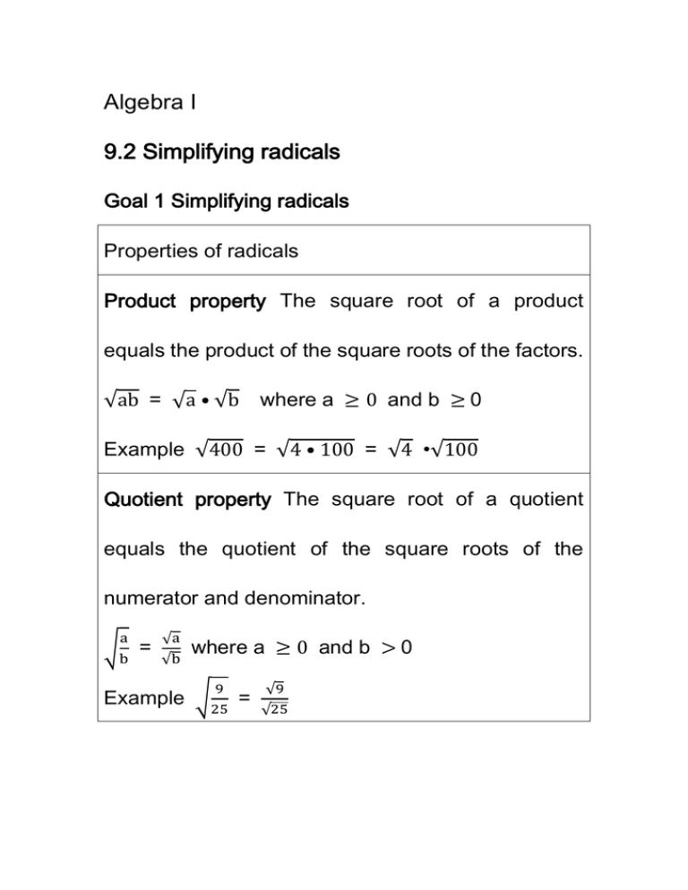 Product Property