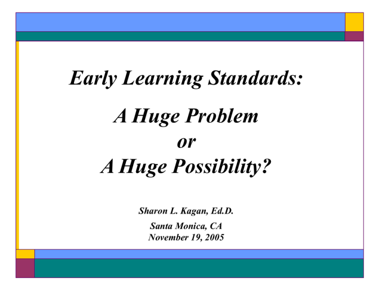 Early Learning Standards
