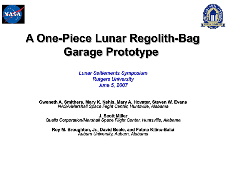 Design and Construction of Lunar Garage Structures and Berms