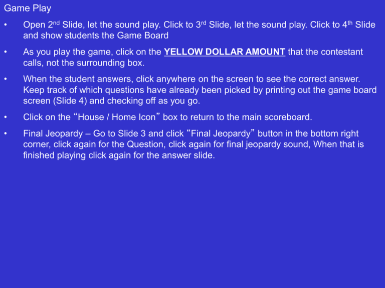 Jeopardy ELA F Review