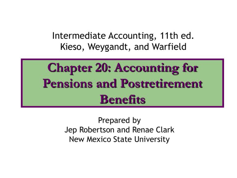 Chapter 20 Pensions And Post Retirement Benefits