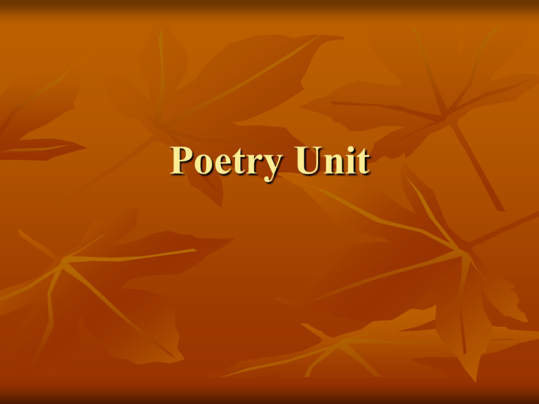 Poetry Notes And Questions