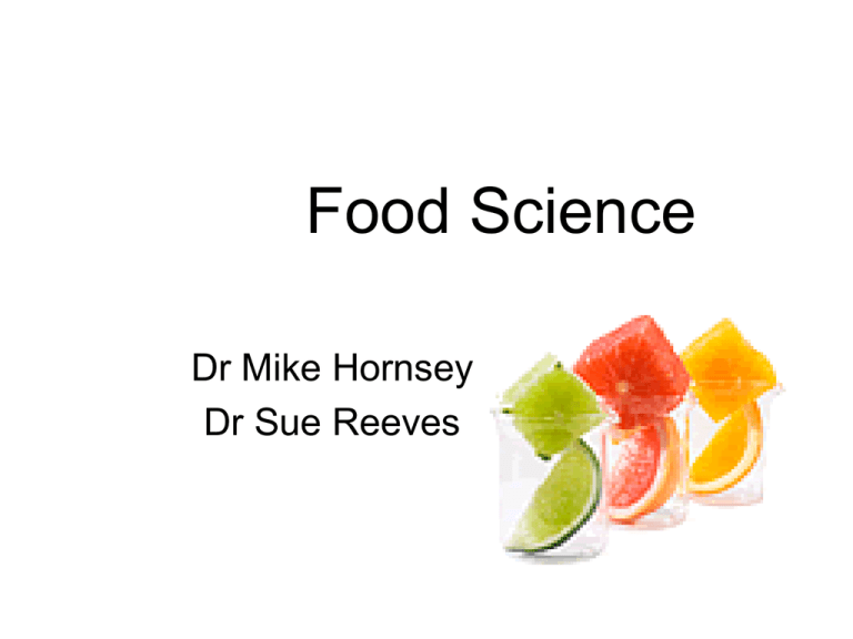 Food science tutorial 2 Food science tutorial 2