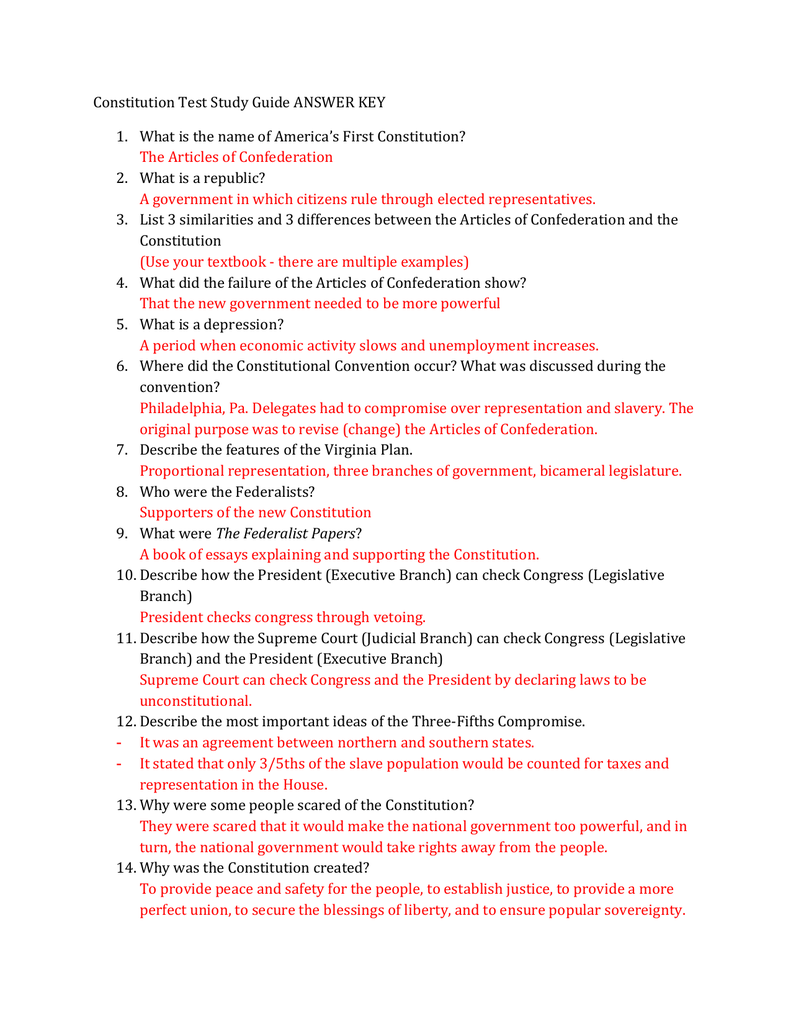 Foundation And Constitution Unit Test