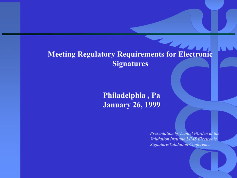 Electronic Signature