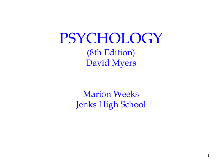 The History and Scope of Psychology Module 1