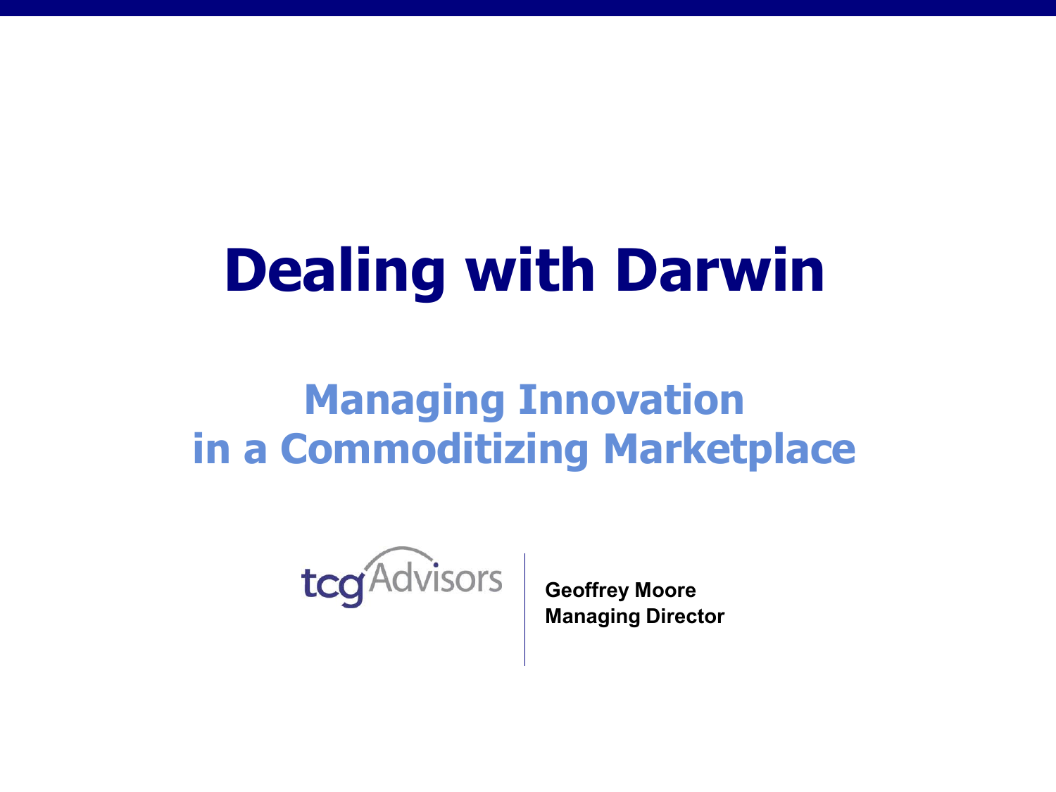 Dealing with Darwin