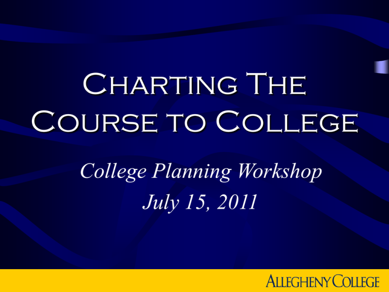 Charting The Course To College