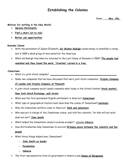 Colonization unit 1 test review