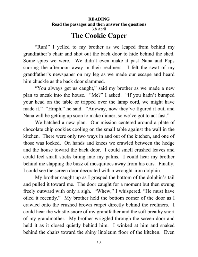 3 8 The Cookie Caper