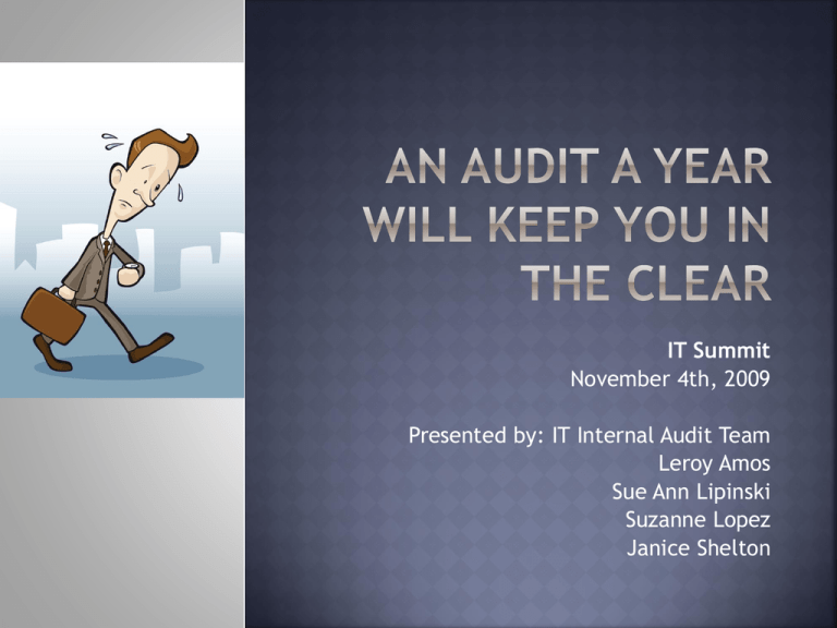 Information Security Audit Program