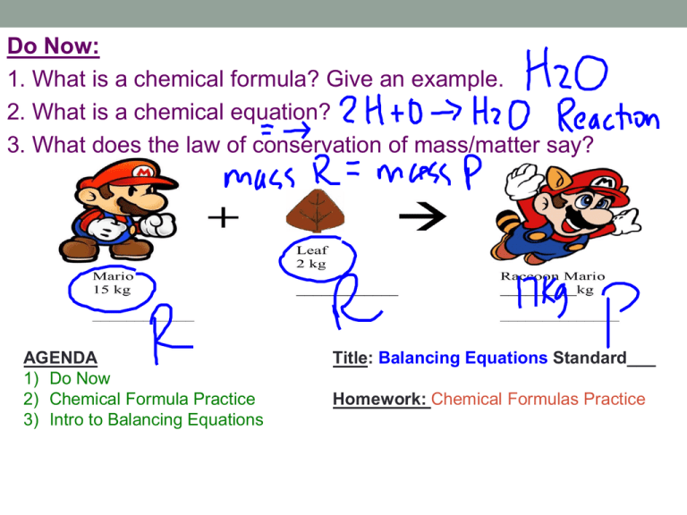 Chemical Formulas