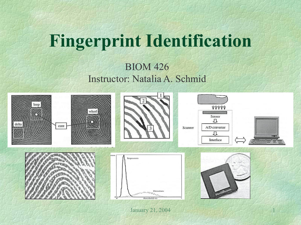 Fingerprint Verification