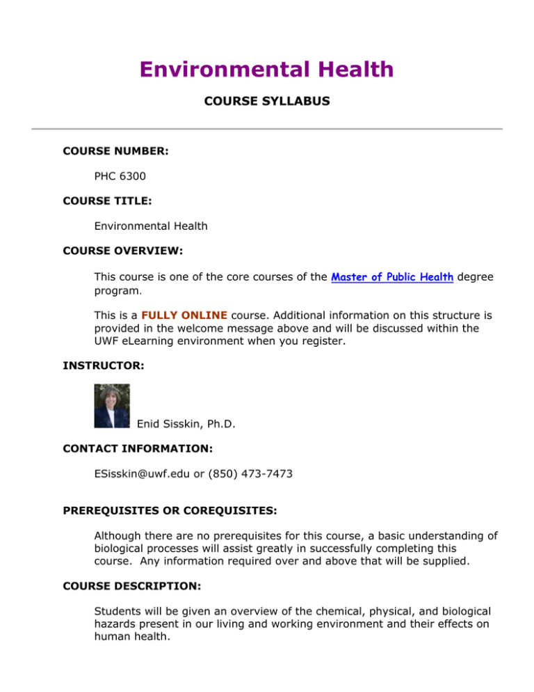 Environmental Health - University of West Florida