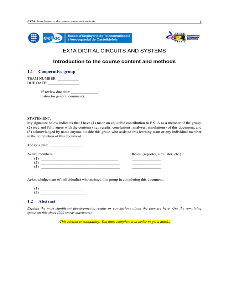 EX1A - (CSD) - EETAC