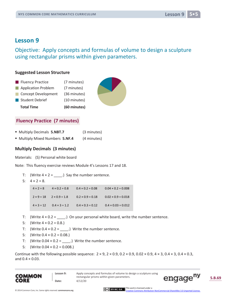 Lesson 9 - EngageNY