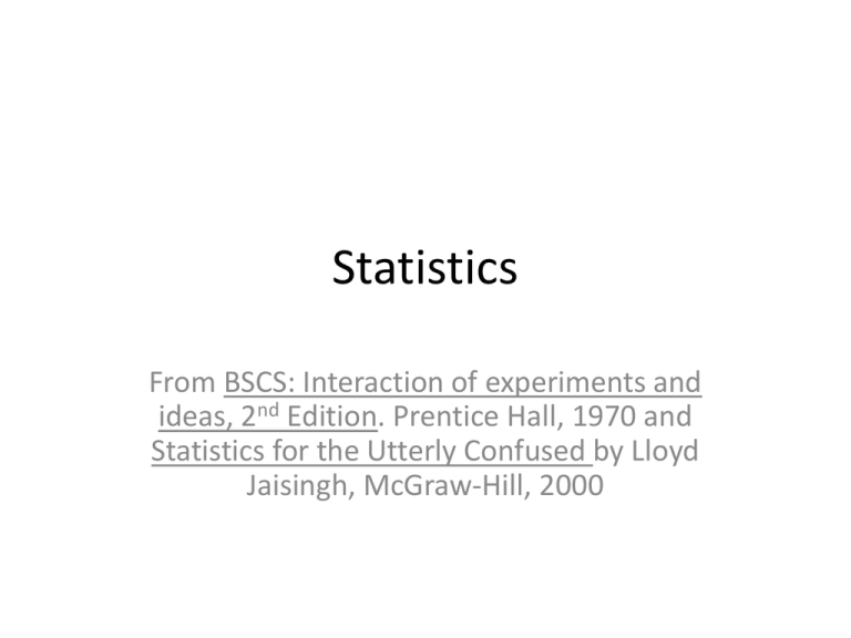 Statistics PPT,