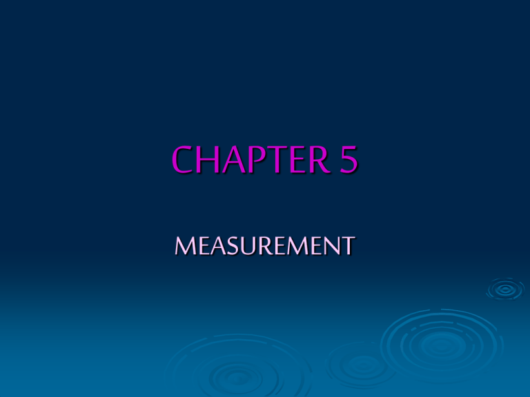 Measurement