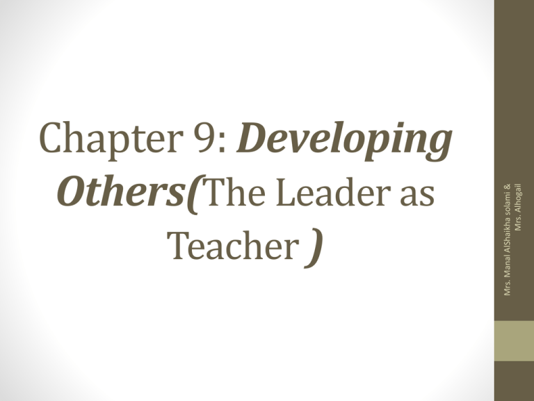 Developing Others